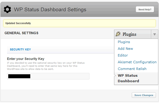 WordPress Status Dashboard - A Dream Come True
