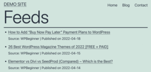 How to Display Any RSS Feed on Your WordPress Blog