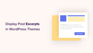 How to Display Post Excerpts in WordPress Themes