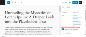 How to Make Sticky Posts in WordPress (Quick and Easy)