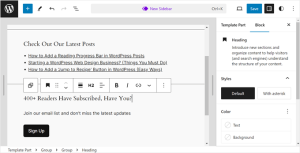 How to Display Different Sidebar for Each Post and Page in WordPress