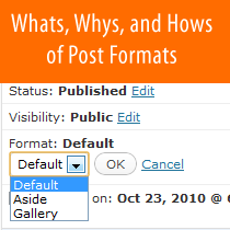 What, Whys, and How to's of Post Formats in WordPress 3.1