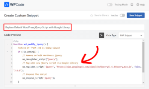 Replace Default WordPress jQuery Script with Google Library