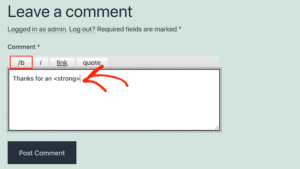 How to Add Quicktags in WordPress Comment Forms (Simple & Easy)