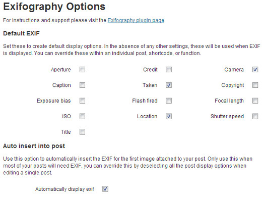 How to Add EXIF Photo Tags in WordPress