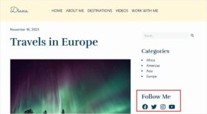 How to Add Social Media Icons in Your WordPress Sidebar