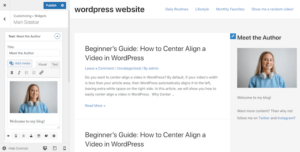 How to Use a Visual Editor to Create Widgets in WordPress
