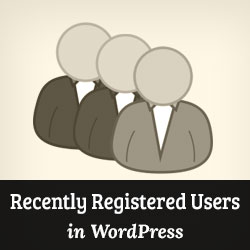 How to Display Recently Registered Users in WordPress