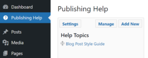 How to Add a Help / Resource Section in WordPress Admin