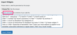 How to Import/Export Widget Settings in WordPress (Easy Way)