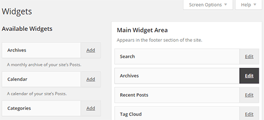 How to Add WordPress Widgets in Accessibility Mode