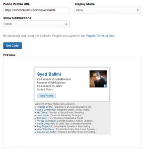 How to Add Your LinkedIn Profile to WordPress