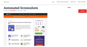 How to Create Automated Website Screenshots in WordPress