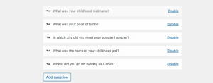 How to Add Security Questions to the WordPress Login Screen