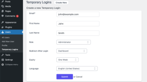 How to Create Temporary Login for WordPress (No Passwords)