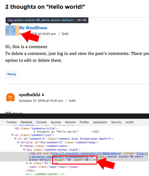 How to Change the Gravatar Image Size in WordPress