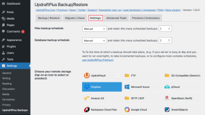 How to Backup & Restore WordPress Sites with UpdraftPlus