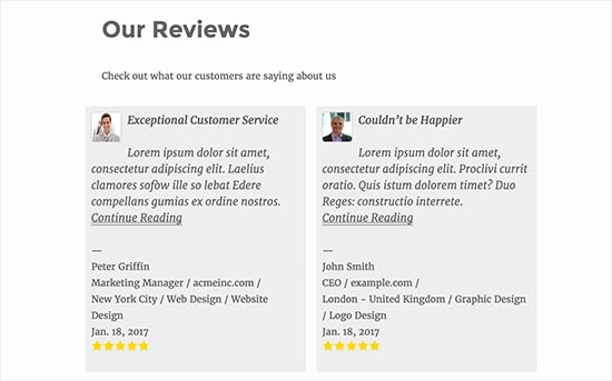 How to Easily Add a Customer Reviews Page in WordPress