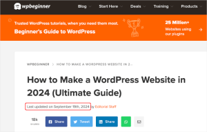 How to Display the Last Updated Date of Your Posts in WordPress