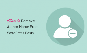How to Remove Author Name from WordPress Posts (3 Easy Ways)