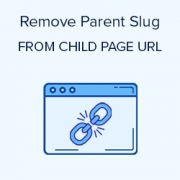 How to Remove Parent Slug From Child Page URL in WordPress
