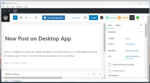 How to Use WordPress Desktop App for Your Self-Hosted Blog