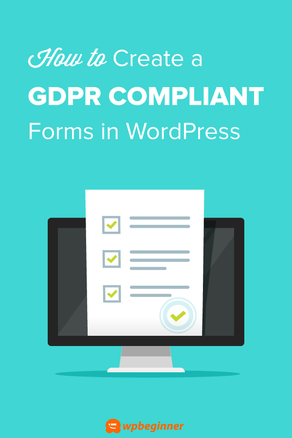 How to Create GDPR Compliant Forms in WordPress