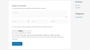 How to Allow Users to Upload Images in WordPress Comments