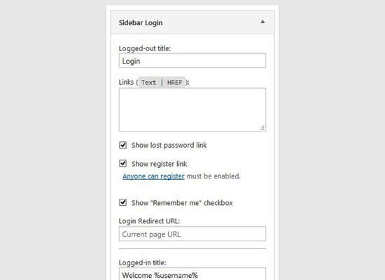 How to Add a Login Form in Your WordPress Sidebar