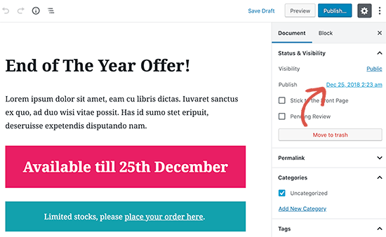 How to Automatically Schedule Content Updates in WordPress