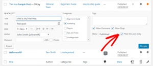 How to Make Sticky Posts in WordPress (Quick and Easy)