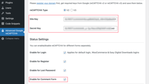 How to Easily Add reCAPTCHA to WordPress Comment Form