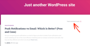 How to Display the Total Number of Comments in WordPress