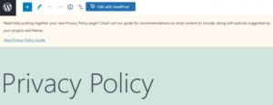 How to Add a Privacy Policy in WordPress (The Easy Way)