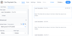 How to Create an Auto Loan / Car Payment Calculator in WordPress