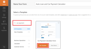 How to Create an Auto Loan / Car Payment Calculator in WordPress