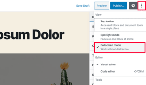How to Disable the Fullscreen Editor in WordPress (Easy)