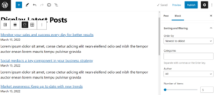 How to Display Recent Posts in WordPress