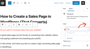 How to Change the Text Color in WordPress (4 Easy Methods)