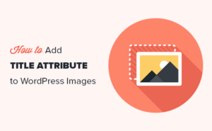 How to Easily Add Title Attribute to Images in WordPress (2 Methods)