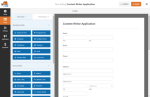 How to Make a Job Application Form in WordPress (1-click Template)