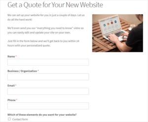 How to Create a Request a Quote Form in WordPress