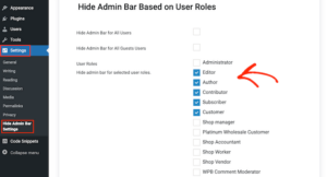 How to Disable WordPress Admin Bar for All Users Except Administrators
