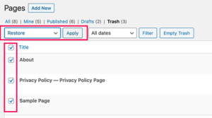 How to Recover and Restore Deleted Pages in WordPress (4 Methods)