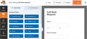 How to Add a Request to Callback Form in WordPress
