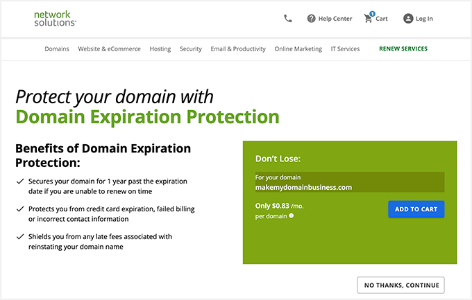 Network Solutions Coupon - WPBeginner