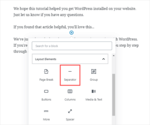 How to Add a Horizontal Line Separator in WordPress (5 Ways)