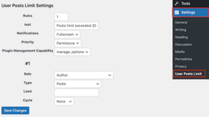 How to Add a Post Creation Limit for WordPress Users (Easy)