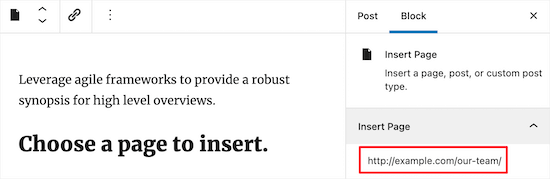 How to Insert WordPress Page Content to Another Page or Post