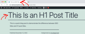 SEO Title vs H1 Post Title in WordPress: What's the Difference?